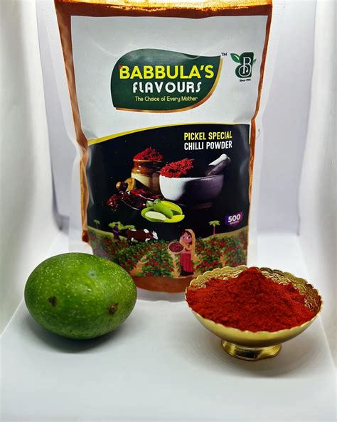 Pickle Special Chilli Powder 500grams Flavored By Babbula