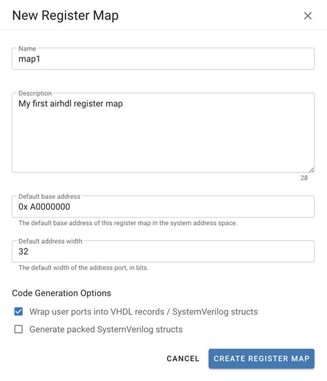 Register Maps View Airhdl Docs
