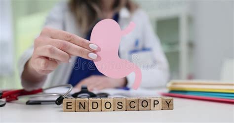 Illustration Of The Endoscopy Procedure Intended For Both Medical
