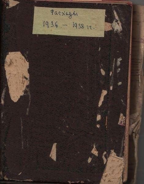 Тетрадь с записями. Записи расходов семьи Баландиных за 1936 - 1938 гг ...