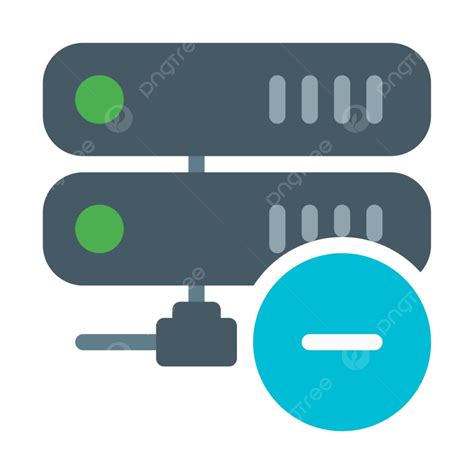 Network Server Clipart Vector Remove Server Network Delete Reject