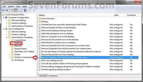 Recycle Bin Properties Add Or Remove Tutorials