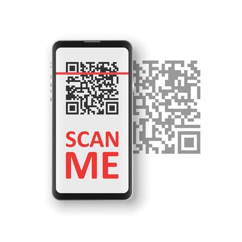 QR Code Scan Icon In Flat Style Mobile Phone Scanning Vector Illustration On Isolated