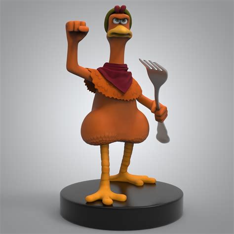 3d File Chicken Runfanart 🐔・3d Printable Model To Download・cults