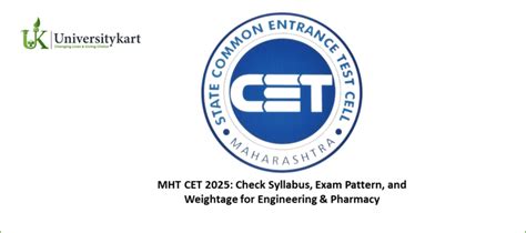 MHT CET 2025 Check Syllabus Exam Pattern And Weightage For Engineering Pharmacy