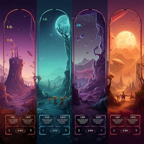 Premium Photo Alien Planet Pop Up Ui Space Themed Survival Game