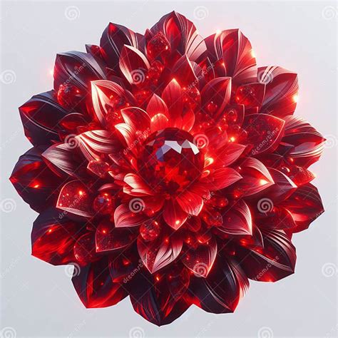 Ruby Red Brilliance A Brilliant Ruby Red Light Effect That Shi Stock Illustration Illustration