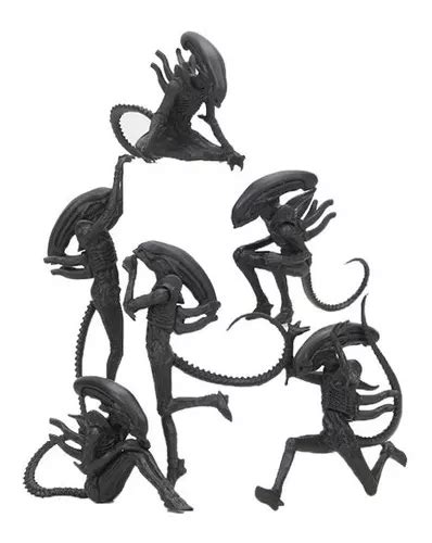 6 Figuras Mini Alien Tamaño 4 A 7 Cm Big Chap Pvc Envío Gratis