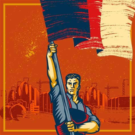Vintage Propaganda Hintergrund Premium Vektor