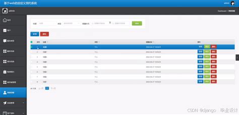 计算机毕设springboot基于web的自定义预约系统 基于spring Boot的在线预约服务平台设计与实现 基于web的个性化预约管理