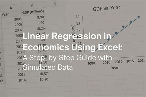 linear regression in economics using excel a step by step guide with