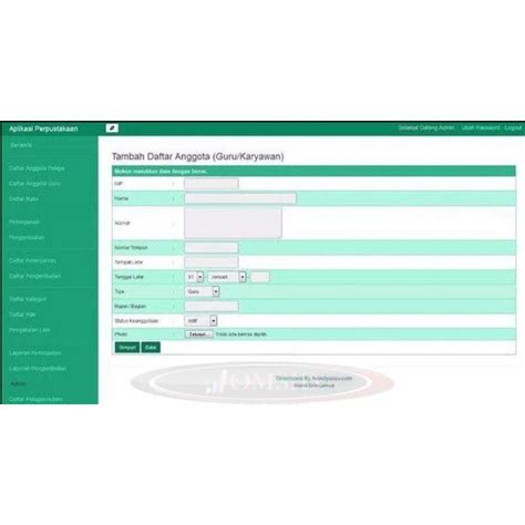 Jual Aplikasi Sistem Informasi Perpustakaan Sederhana Berbasis Web Full Sou Di Seller OMSID