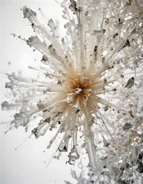 Analog Photograph Of Bacteria Crystals Under Microscope Premium Ai