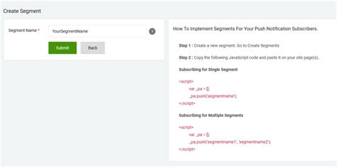 targeting subscribers with segments for personalized notifications