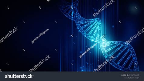 2d Render Dna Structure Abstract Background Stock Illustration