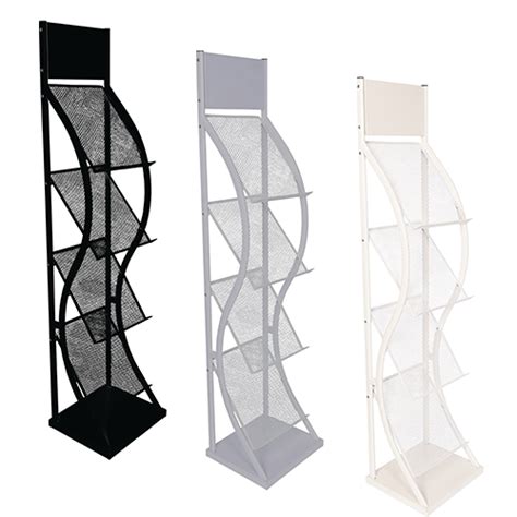 Mesh Freestanding Leaflet Dispenser Office And Education Display Wizard
