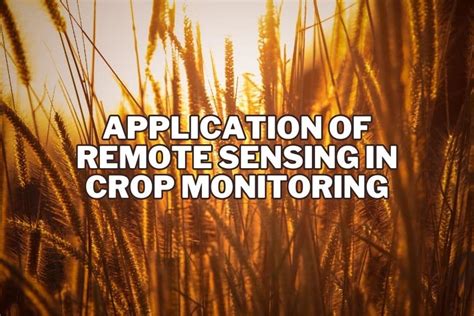 15 Powerful Application Of Remote Sensing In Crop Monitoring Spatial Post