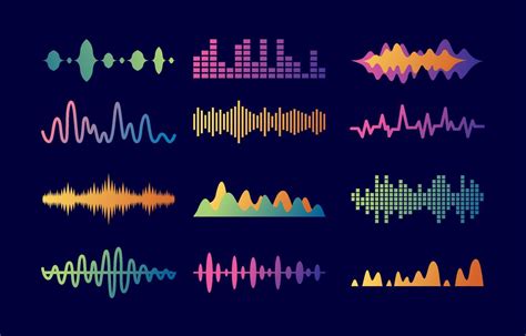 Sound Wave Icon Abstract Visualisation Sounds Amplitude 12908875 Vector Art At Vecteezy