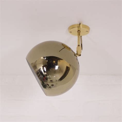 Varnished Brass Adjustable Spotlight 1970s 288751