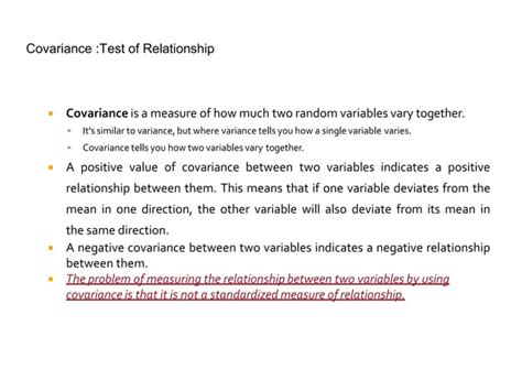 Topic 5 Covariance And Correlation Pptx