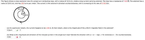 Solved The Figure Shows A Cross Sectional View Of A