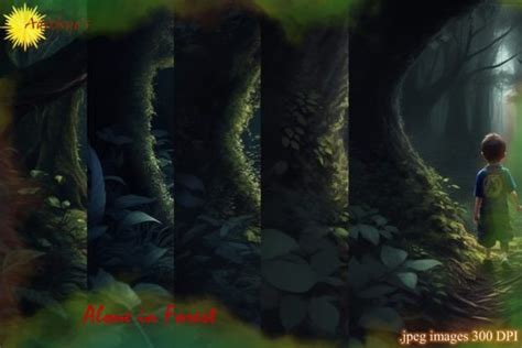 Alone In Forest Graphic By Adithye S Creative Fabrica