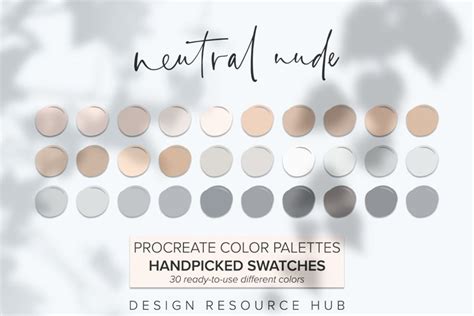 Procreate Color Palette Neutral Nude
