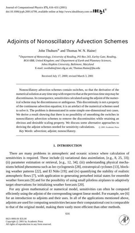 pdf adjoints of nonoscillatory advection schemes dokumen tips
