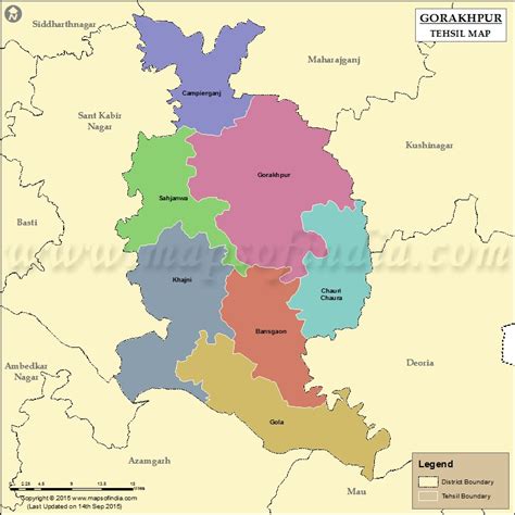 Gorakhpur Tehsil Map