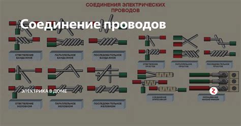 Виды соединения электрически проводов