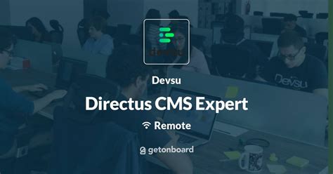 Directus Cms Expert At Devsu Remote Work From Home Get On Board
