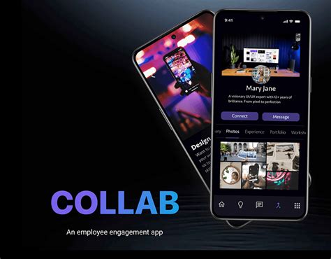 Collab Social Media App Android Presentation Behance