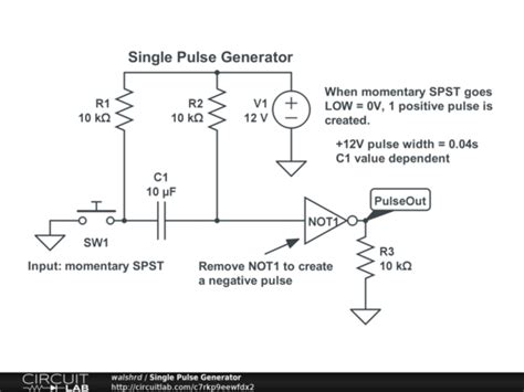 Single Pulse Generator Circuitlab