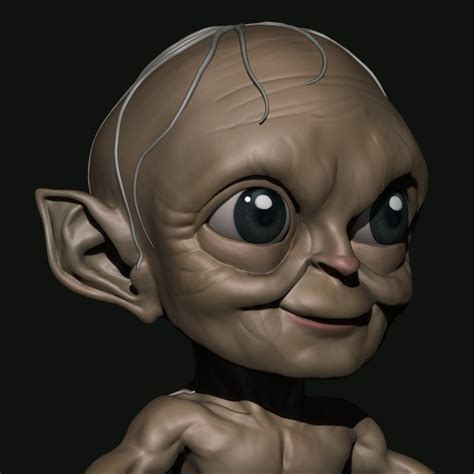 Gollum Cute 3d Model 3d Printable Cgtrader
