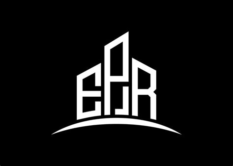 Letter Epr Building Vector Monogram Logo Design Template Building Shape