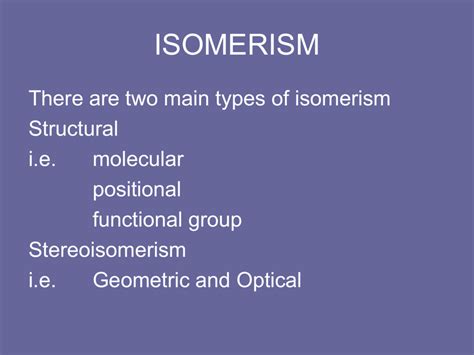 ISOMERISM