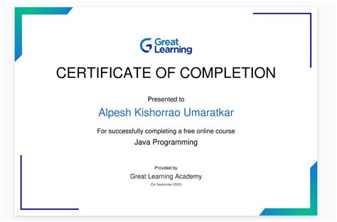 Alpesh Umaratkar On Linkedin Java Programming Greatlearning