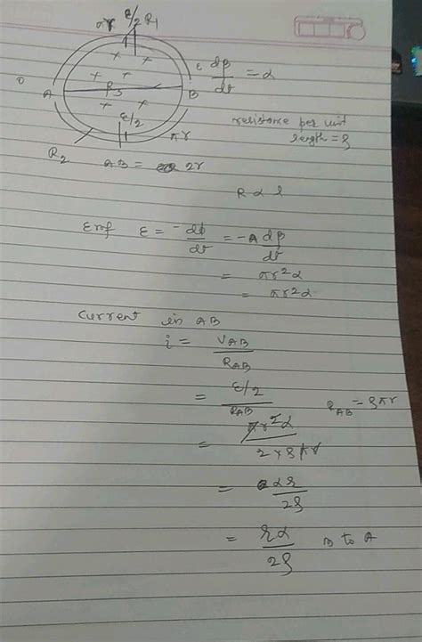 14 the radius of the circular conducting loop shown in figure is r