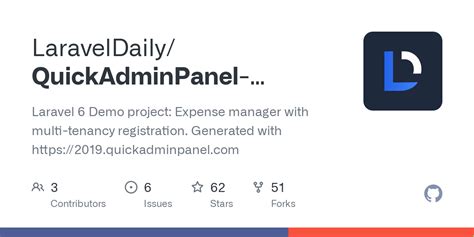 Github Laraveldailyquickadminpanel Expensemanager Laravel 6 Demo