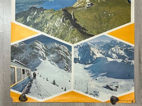 Plakat Original Rochers De Naye Original Ende Er Jahre Gebraucht In Vaduz F R Chf Mit