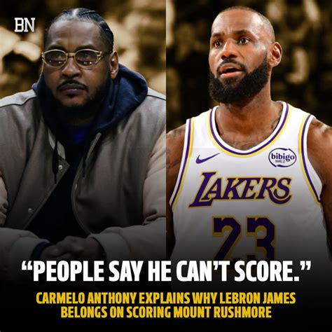 Carmelo Anthony Explained Why Lebron Basketball Network Facebook