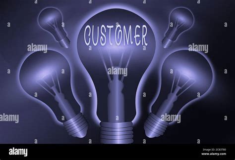 Conceptual Hand Writing Showing Customer Concept Meaning Individual Or Company Buying From A