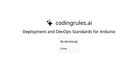 Deployment And Devops Standards For Arduino Coding Rules Codingrules Ai