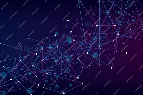 Premium Vector Abstract Big Data Visualization Digital Network Connection Concept Background