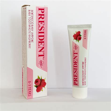 Best Mart ონლაინ სავაჭრო სივრცე President კბილის პასტა საბავშვო 30მლ ჟოლო 0 3