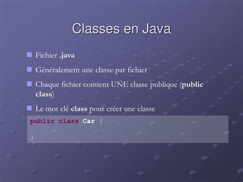 PPT Programmation Orientée Objet JAVA PowerPoint Presentation free download ID
