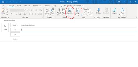 How To Add A Signature Camb IT Support Ltd