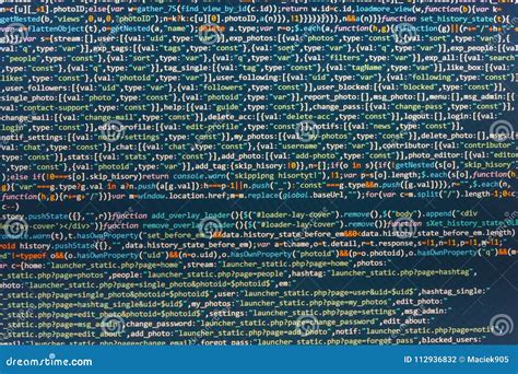 Programming Code Abstract Technology Stock Photo Image Of Java Integration