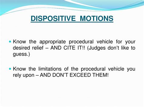 Ppt Motion Practice Missteps Judicial Perspectives About What Not To Do Judge Lynn M Egan Ppt Motion Practice Missteps Judicial Perspectives About What Not To Do Judge Lynn M Egan
