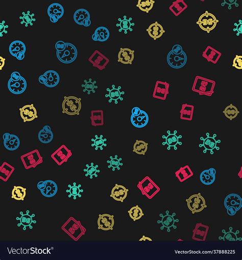 Set Line Digital Speed Meter G Network Royalty Free Vector